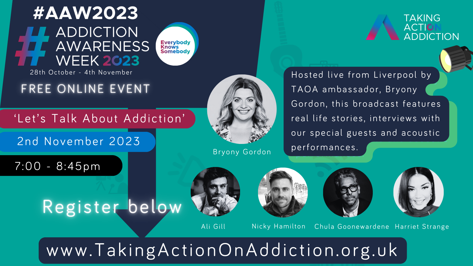Addiction Awareness Week 2023 - Music Support